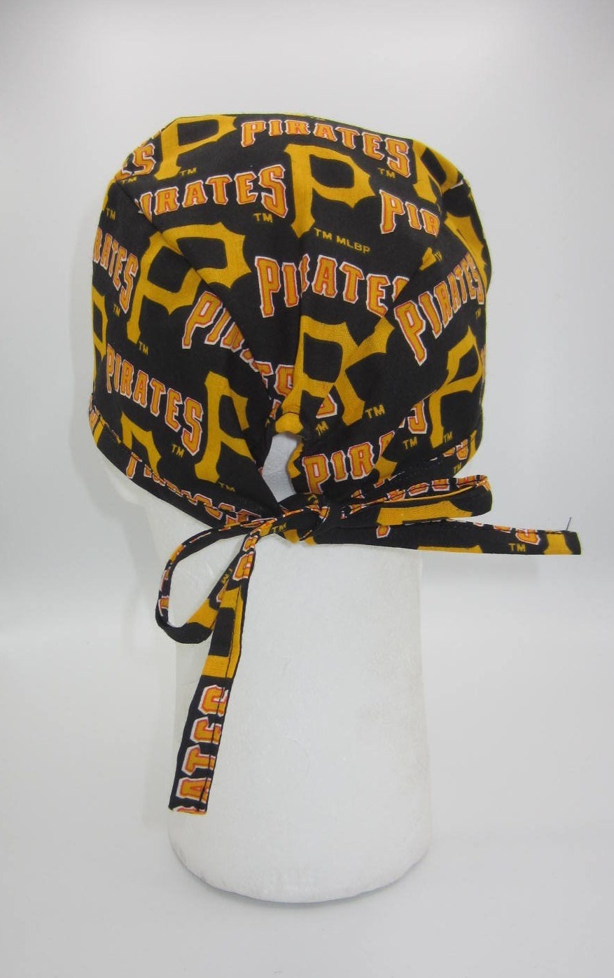Pirates Men's Tie-back Surgical Scrub Hat - Etsy