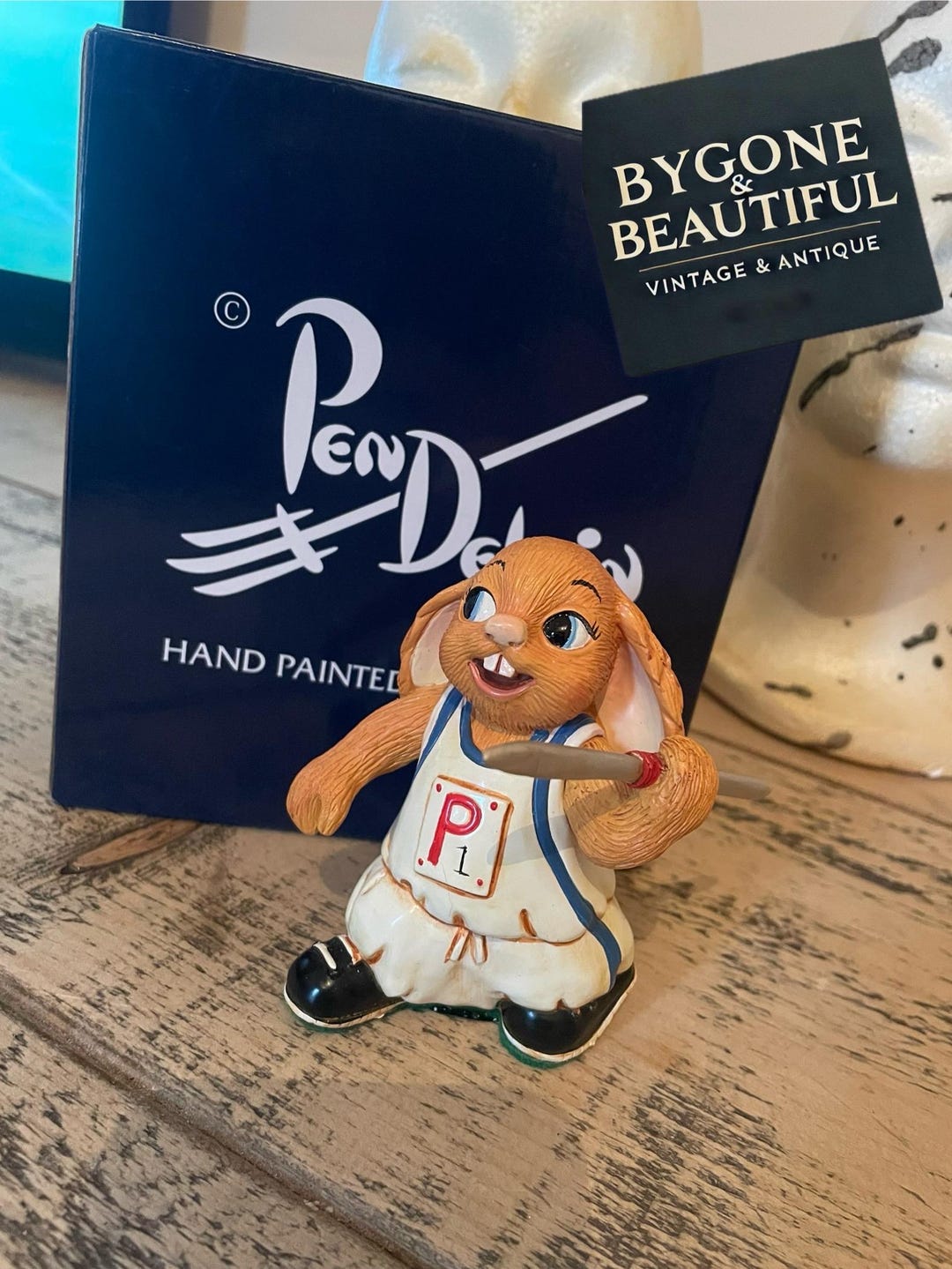 Vintage Pendelfin "steve" Figurine – Hand-painted Stonecraft Rabbit ...