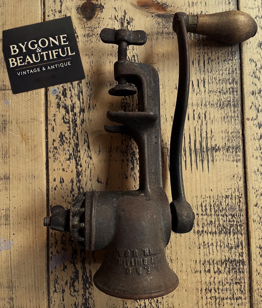Antique 1800s Cast Iron Hand-crank Meat Mincer – Rustic Kitchen Tool - Etsy