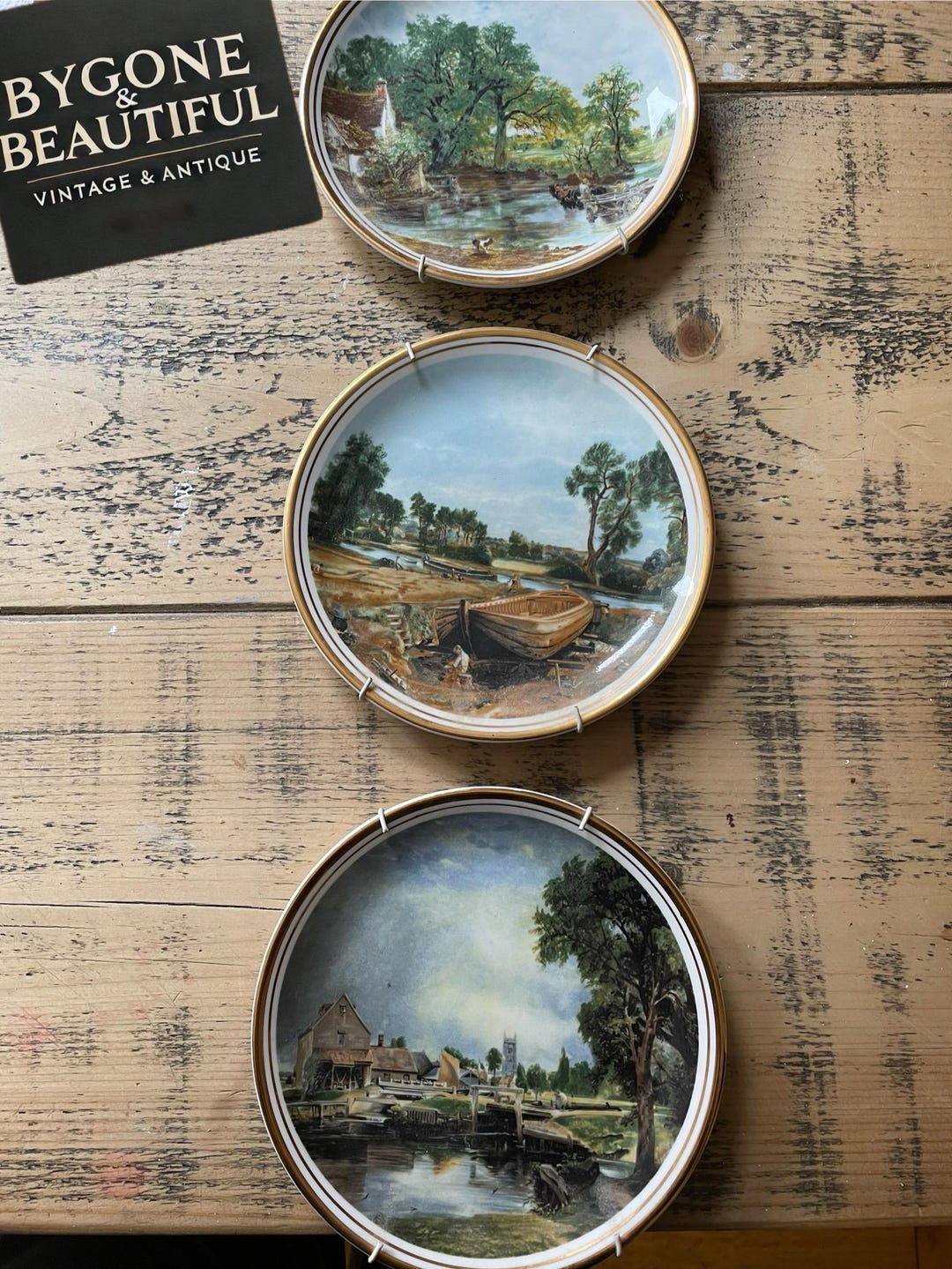 Vintage John Constable Plate Set: Edwardian Fine Bone China Wall Art - Etsy