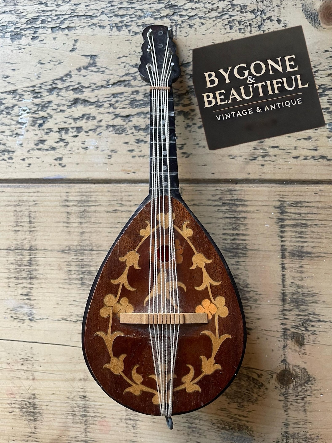 Vintage Capri Mandolin Music Box – Italian Souvenir With Inlay – Plays ...