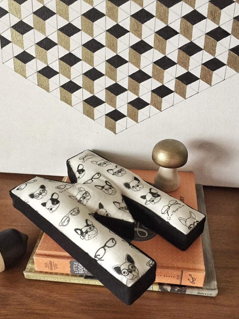 Handmade Fabric Letter M Limitied Pattern - Etsy