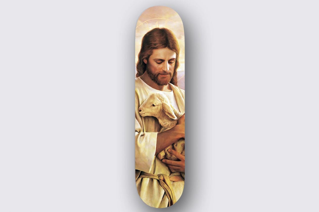 Orthodox Icon Skateboard Deck Jesus the Good Shepherd Christian Wall ...