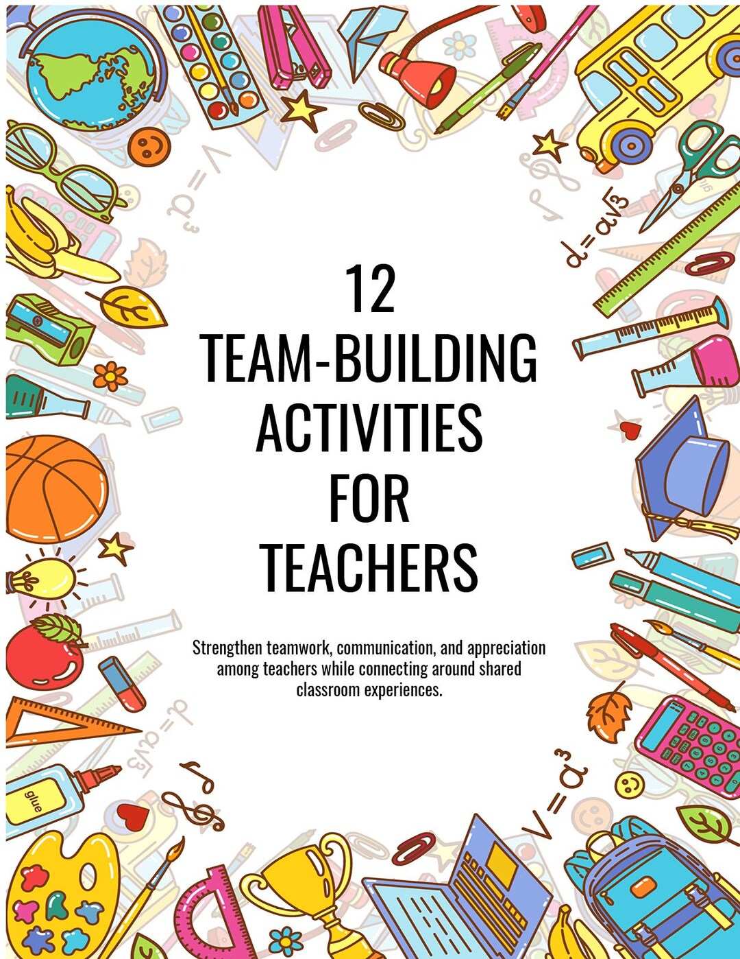 Team-building Exercises for Teachers – Printable PDF | Staff Meeting ...