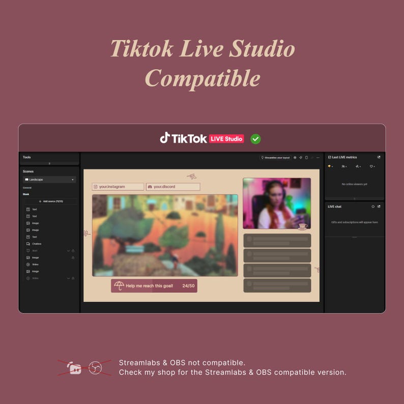 Animated Autumn Stream Overlay Pack for Tiktok (horizontal) - Etsy