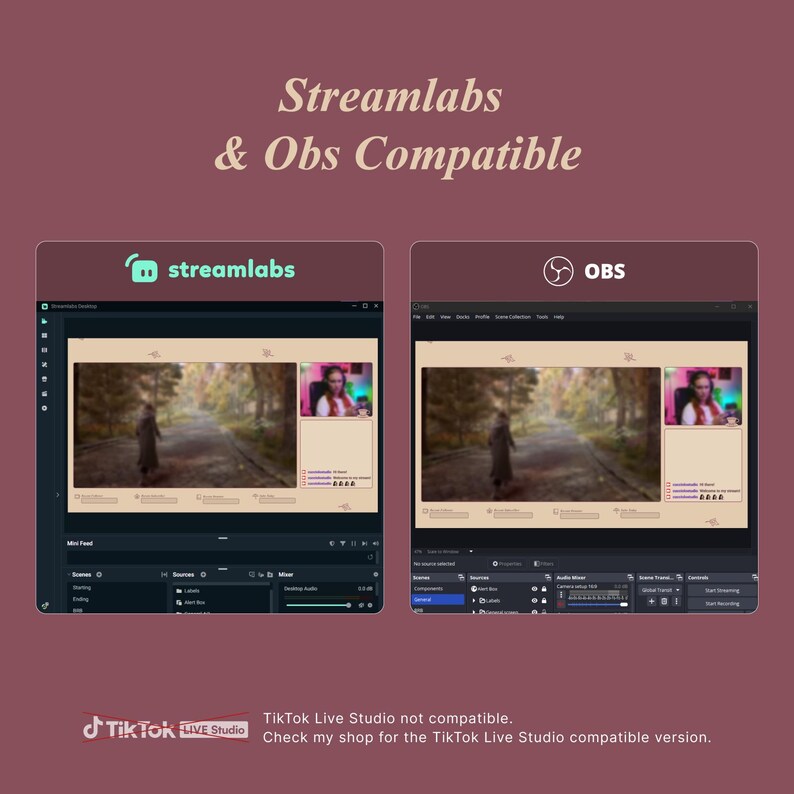 Animated Autumn Stream Overlay Pack for Twitch, Youtube, Kick ...