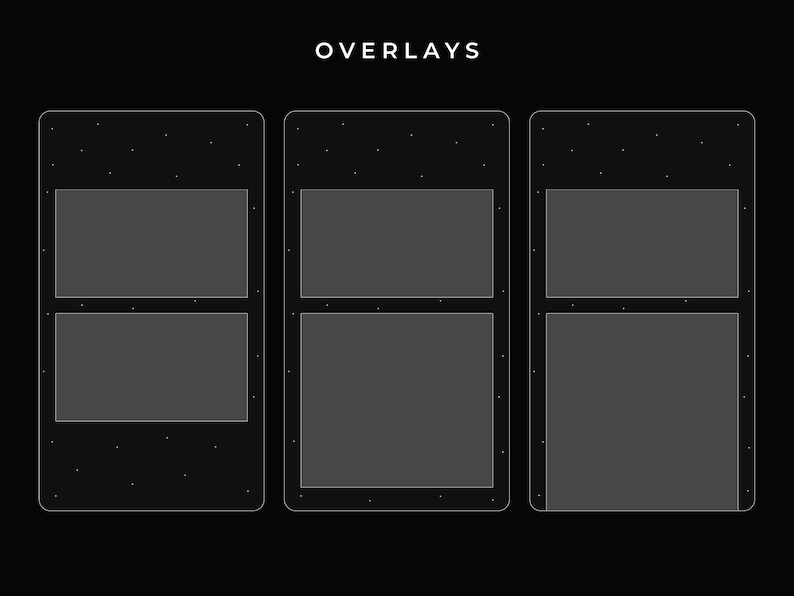 Space Animated Stream Overlay Pack - Minimal Style - Twitch, Kick ...
