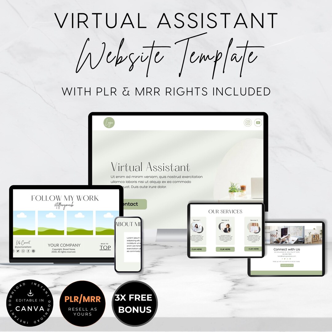 Canva Website Template, Landing Page, Sales Funnel, Canva Sales Page ...