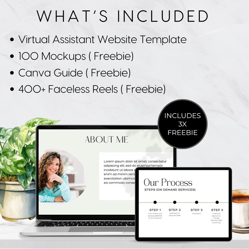 Canva Website Template, Landing Page, Sales Funnel, Canva Sales Page ...