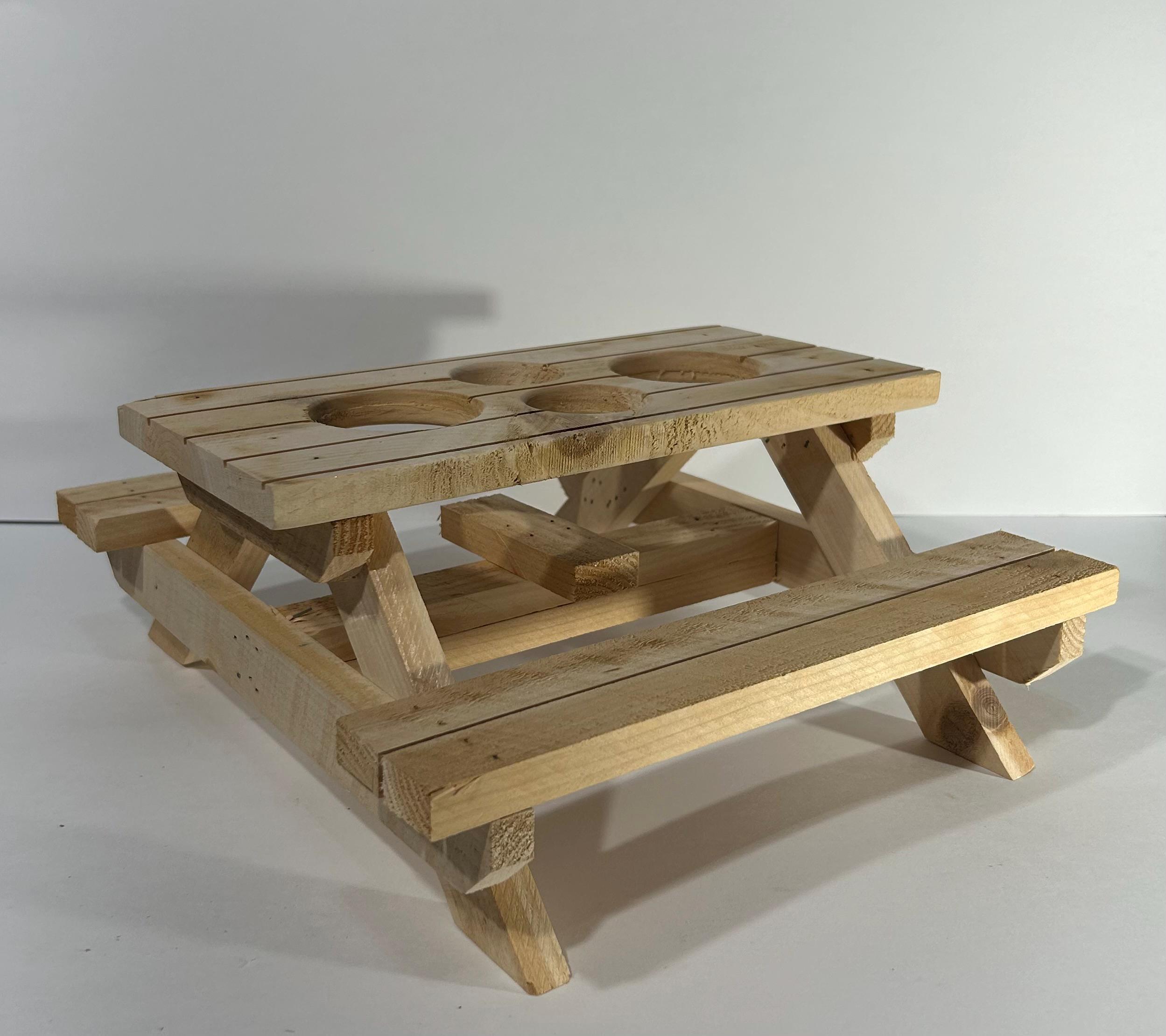 Classic Cedar Picnic Table Condiment Holder - Etsy