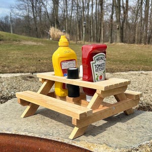 Cedar Table Condiment Holder- Modern - Etsy