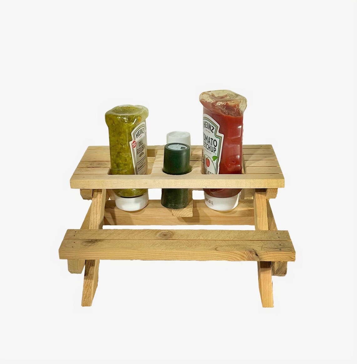 Cedar Wooden Condiment Holder – Perfect for Family Bbqs & Outdoor ...