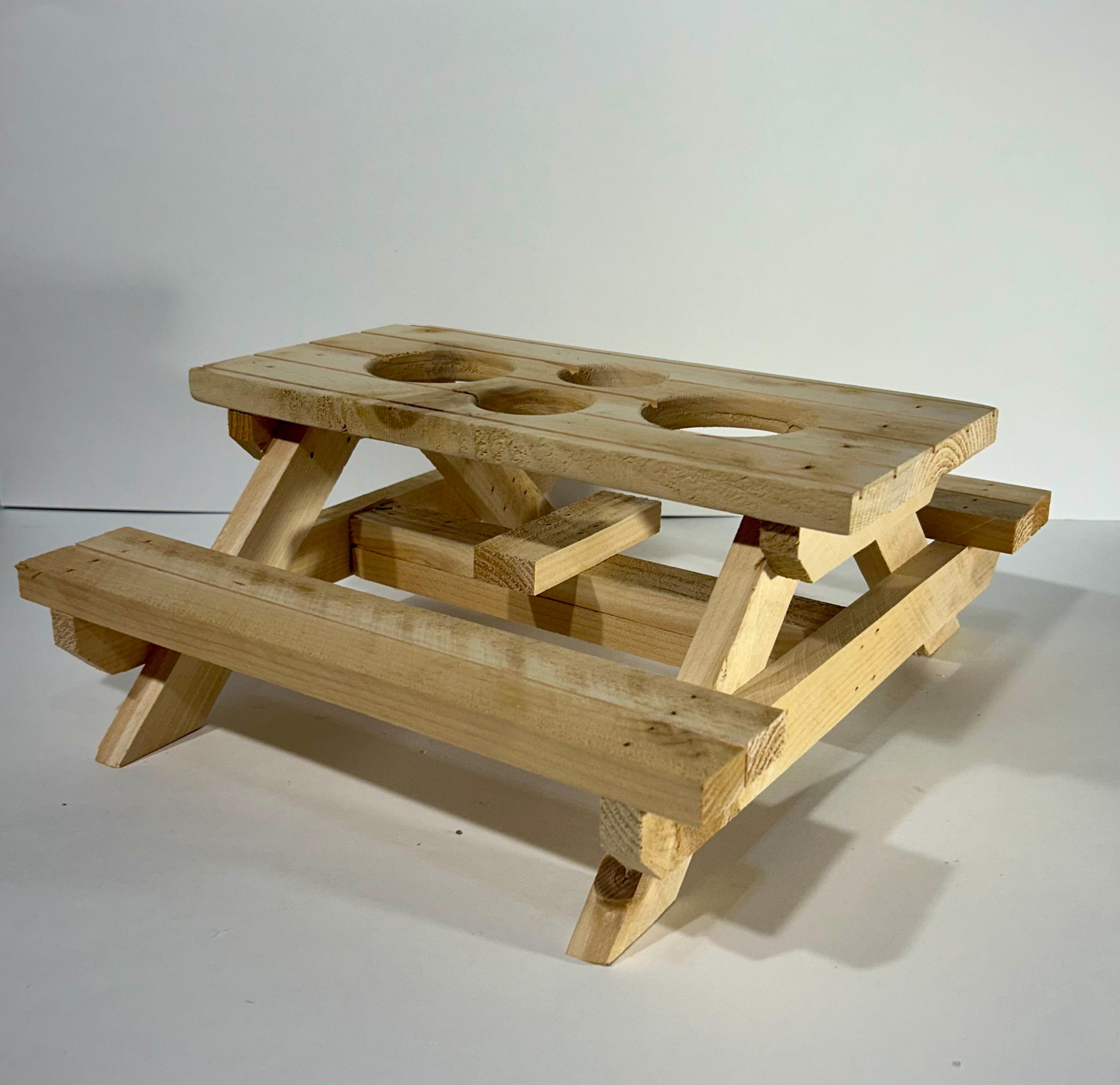 Classic Cedar Picnic Table Condiment Holder - Etsy