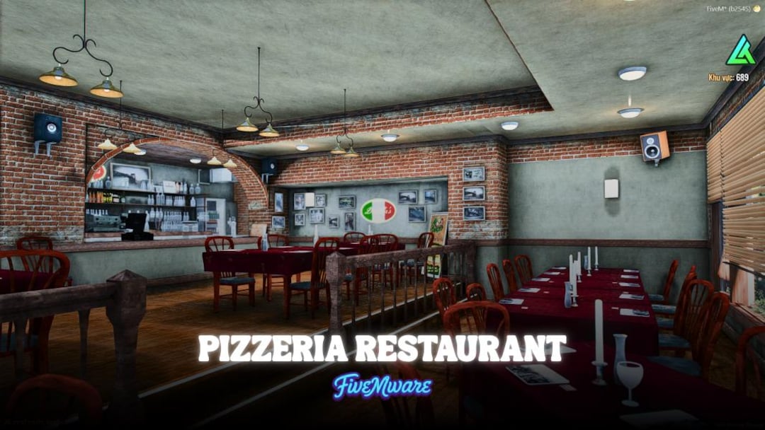 Pizzeria Restaurant | FIVEM | MLO | Bar / Restaurant | Roleplay ...