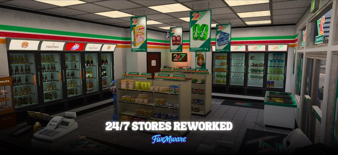 24-7 Stores Reworked | FIVEM | MLO | Store | Roleplay | Highly ...