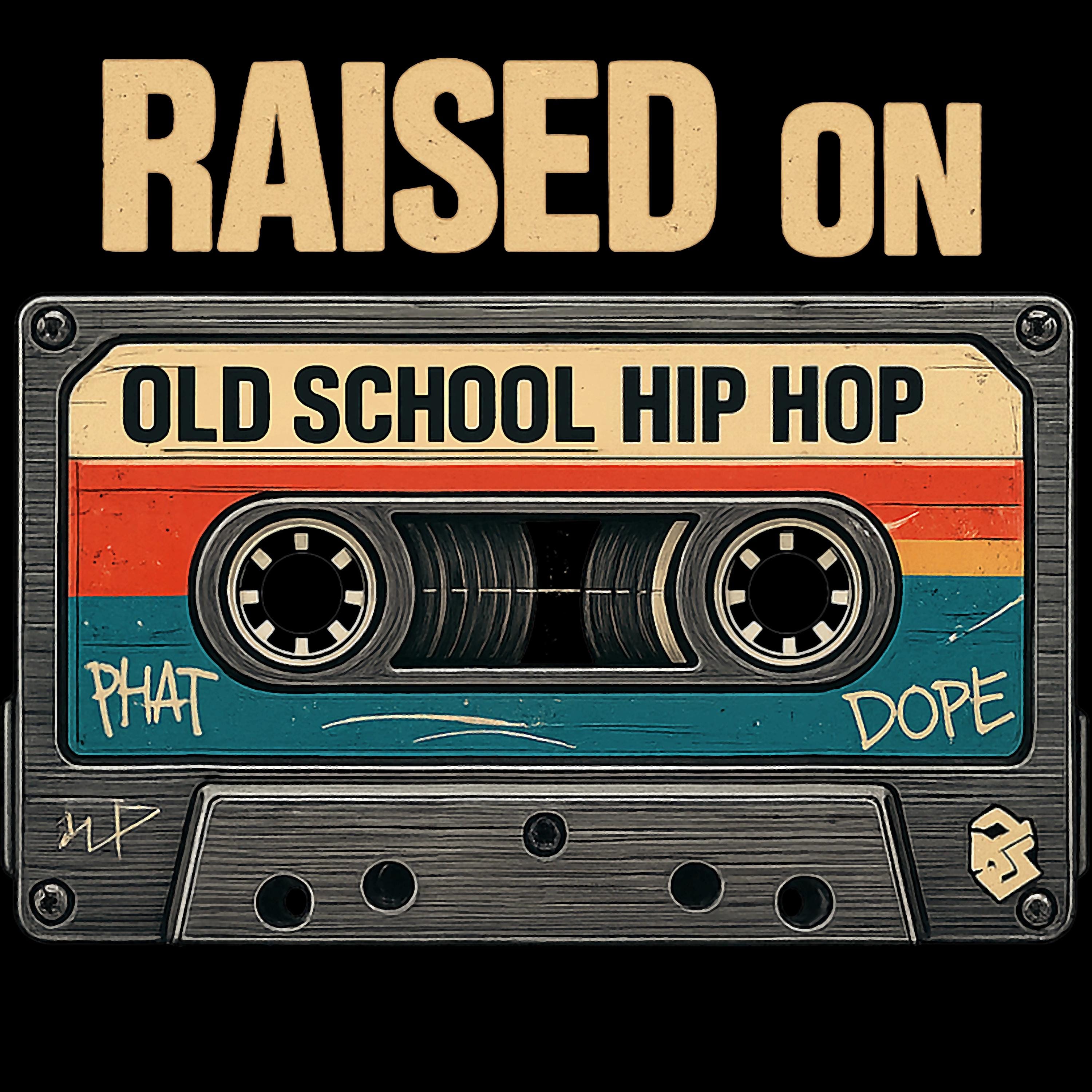 Rap Cassette Raised on Old School Hip Hop Graffiti Design Digital File ...