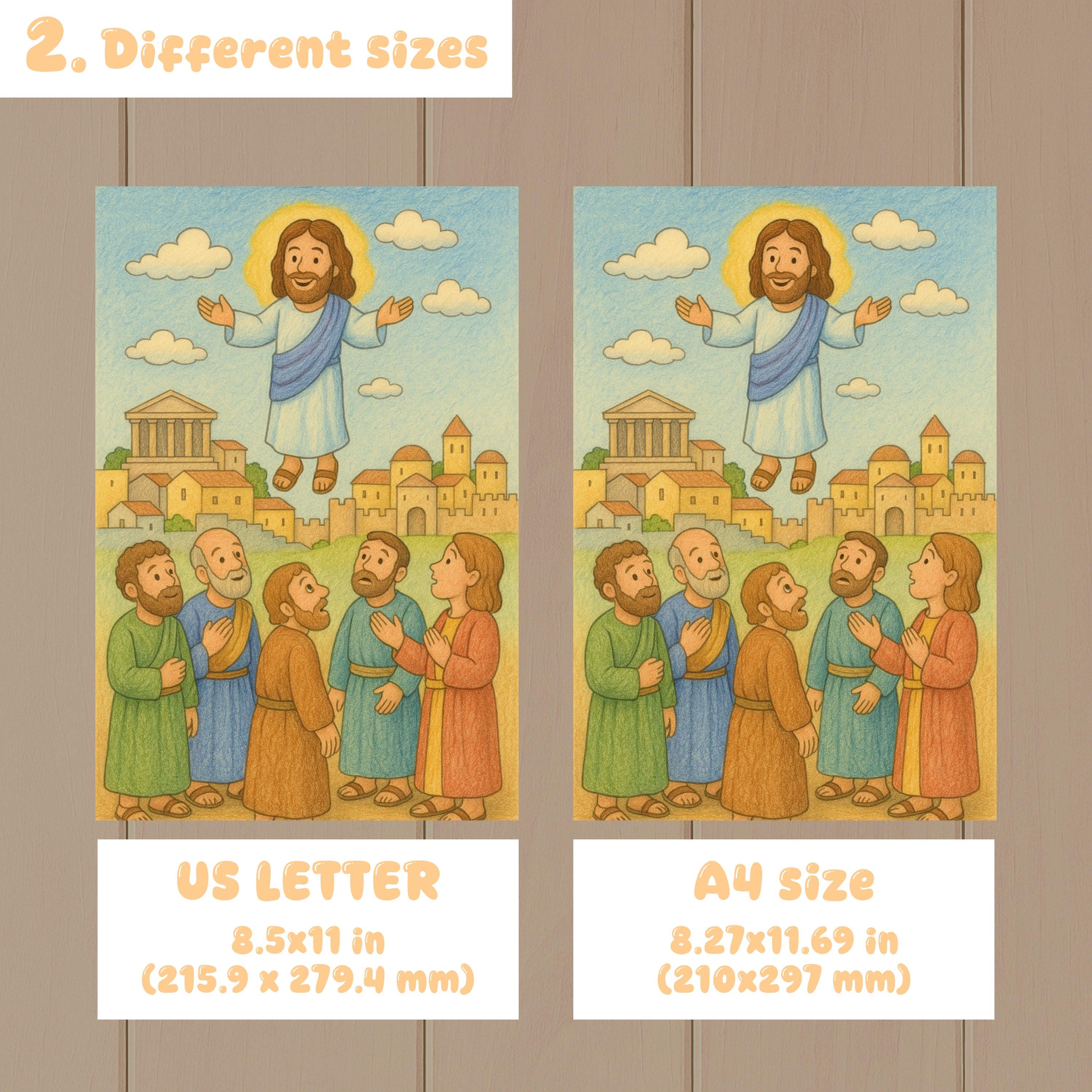 Ascension Day Coloring Pages | Christian Coloring for Kids | Printable ...