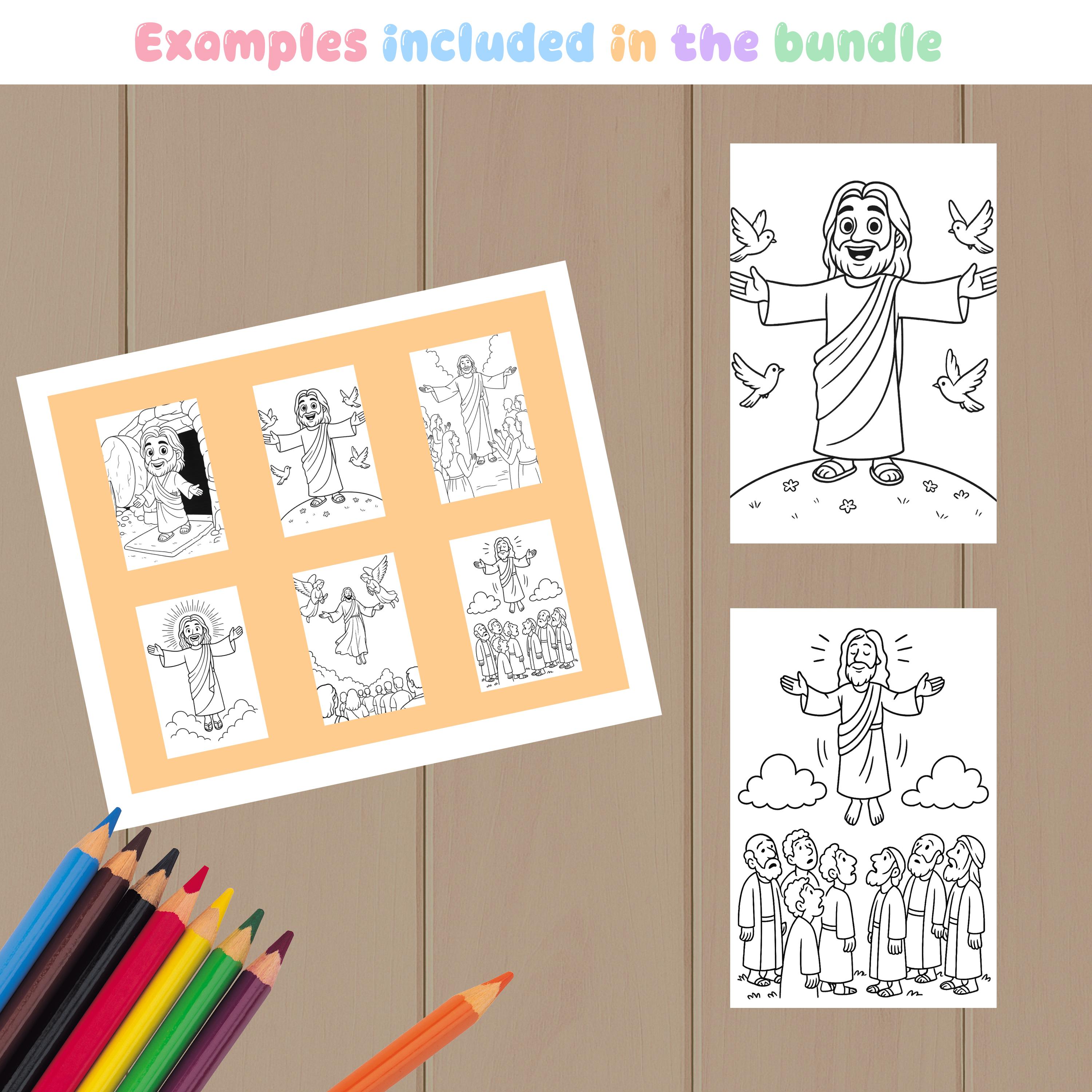 Ascension Day Coloring Pages | Christian Coloring for Kids | Printable ...