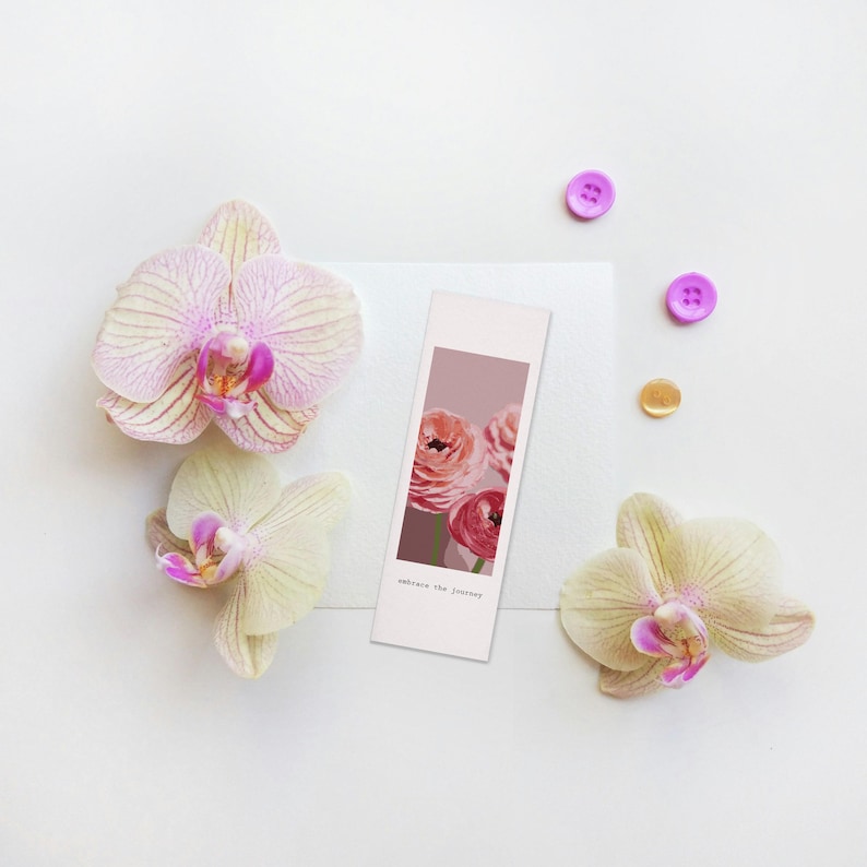 A GENTLE REMINDER Printable Bookmark Set | Floral Motivational ...
