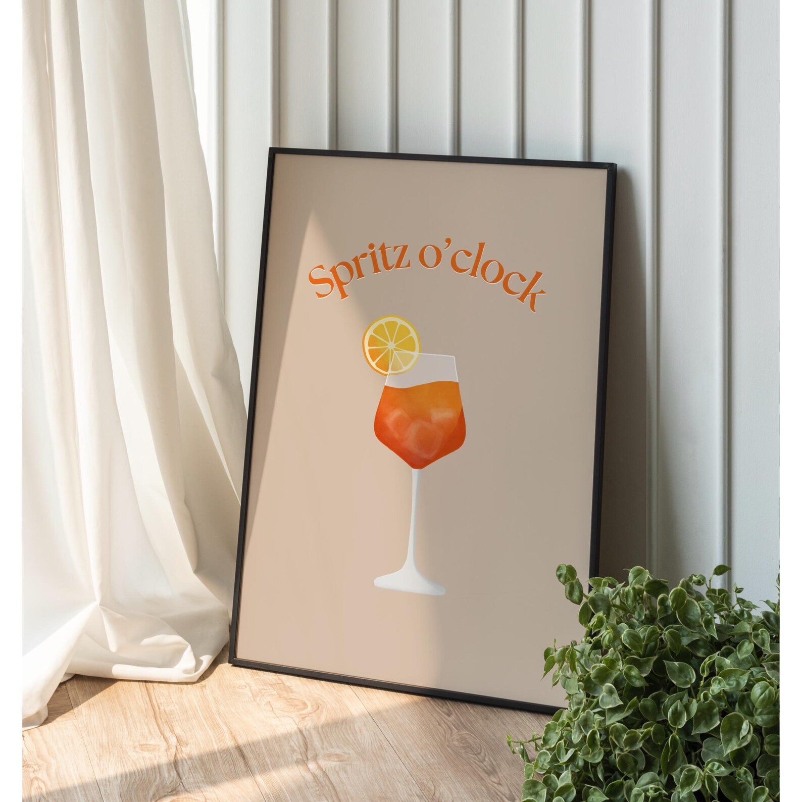 Aperol Spritz Poster Watercolor Cocktail Art Print Aperol Spritz O ...
