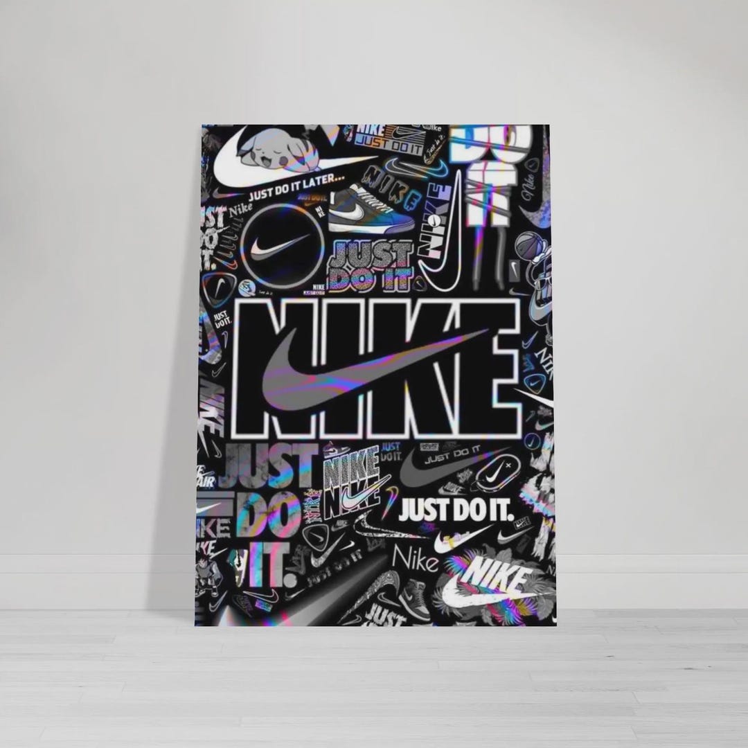 Nike-inspired Digital Poster | Glitch Collage Aesthetic | Hype ...