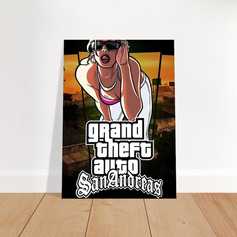 Grand Theft Auto: San Andreas Poster – Classic GTA Gaming Artwork - Etsy