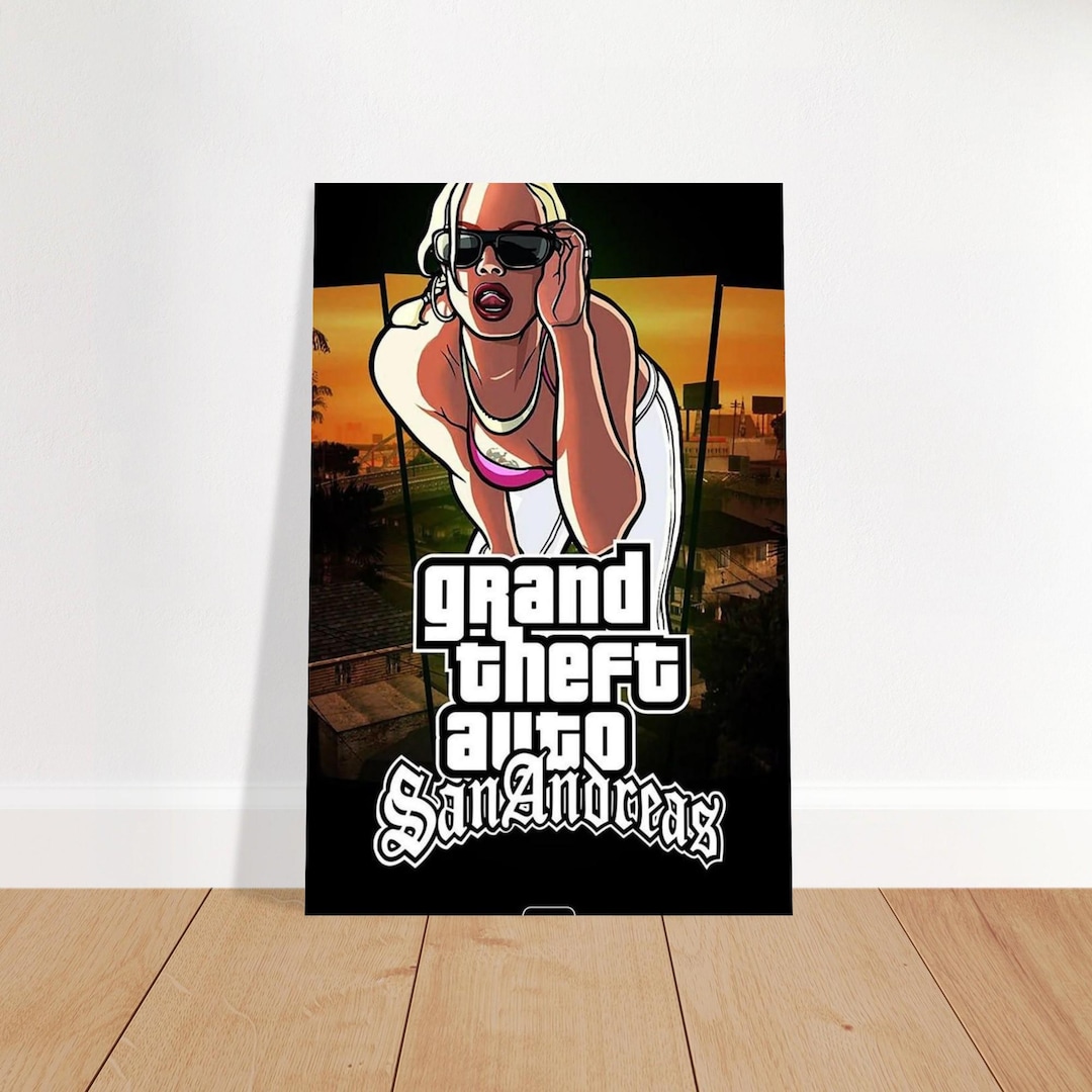 Grand Theft Auto: San Andreas Poster – Classic GTA Gaming Artwork - Etsy