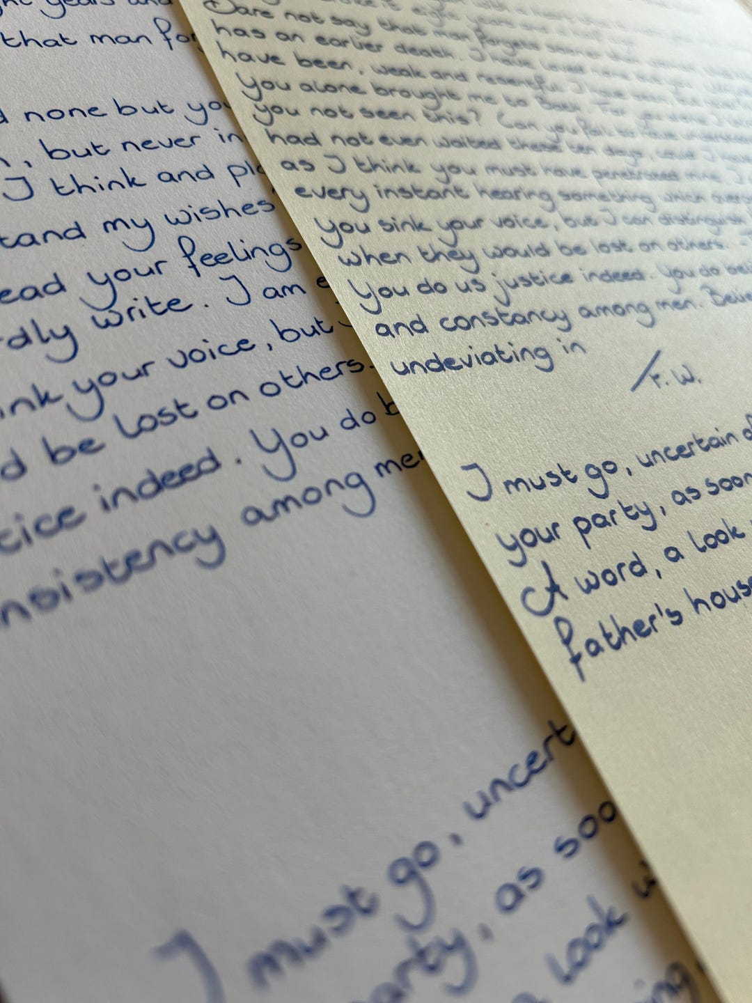 Personalized Handwritten Letter: Penmanship Service, Keepsake Snailmail ...