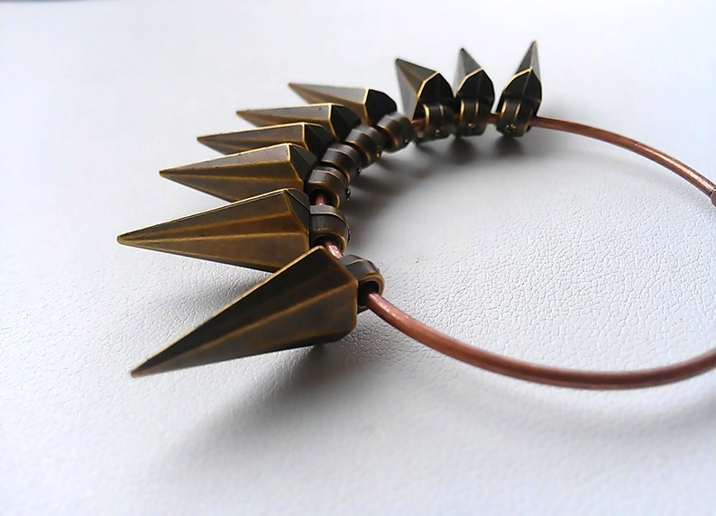 Apache Arrowhead Hoops in Brass-fall 2012 Collection - Etsy