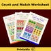Count and Match Printable Worksheet, Math Homeschool Education ...