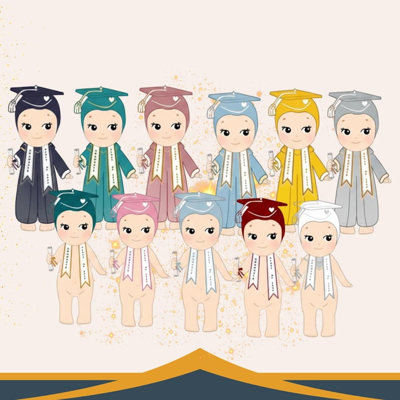 Sonny Angel Graduation Clip Art | Graduation PNG | 300 DPI Transparent ...