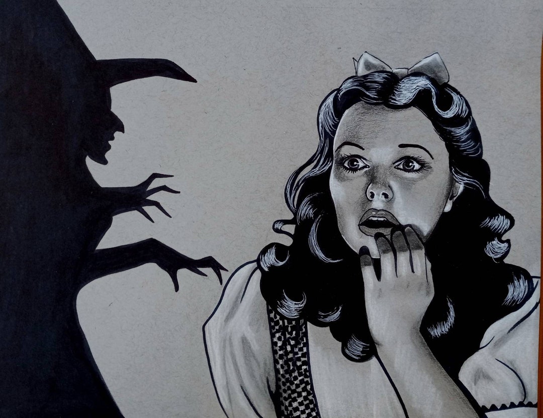 Surrender Dorothy Original Drawing by Kirsten Easthope - Etsy