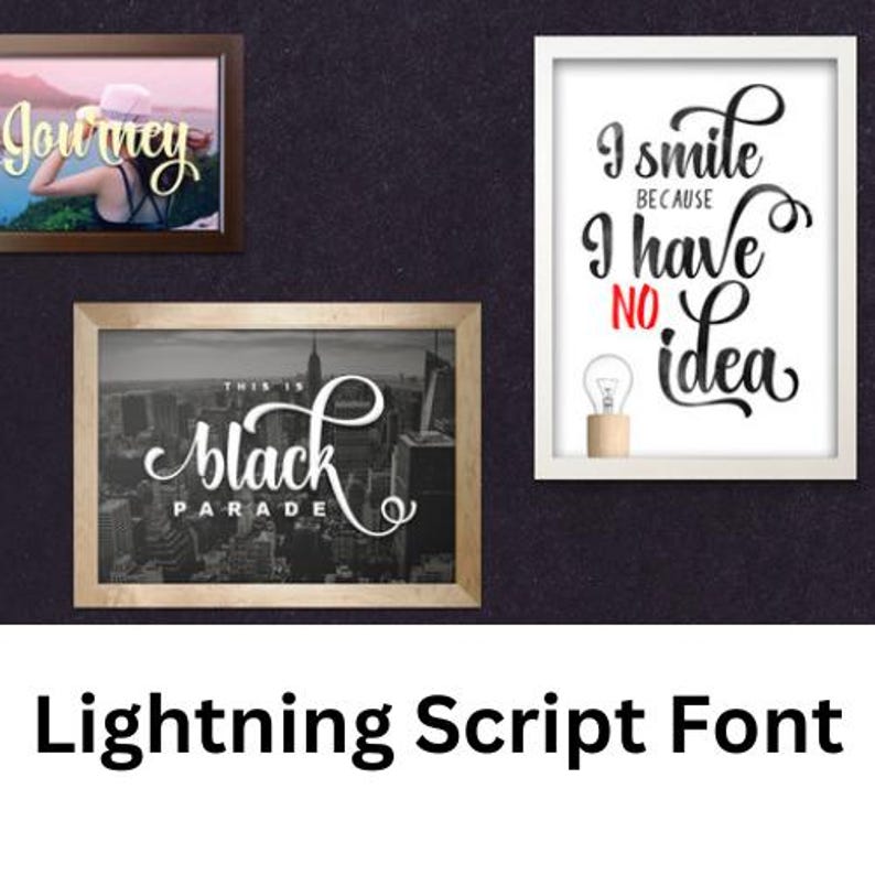 Lightning Script Font Calligraphy Font, Script Font, Cricut Font Svg ...
