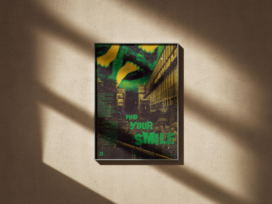 Brutalist Graphic Poster of Destroyed Architecture - Etsy