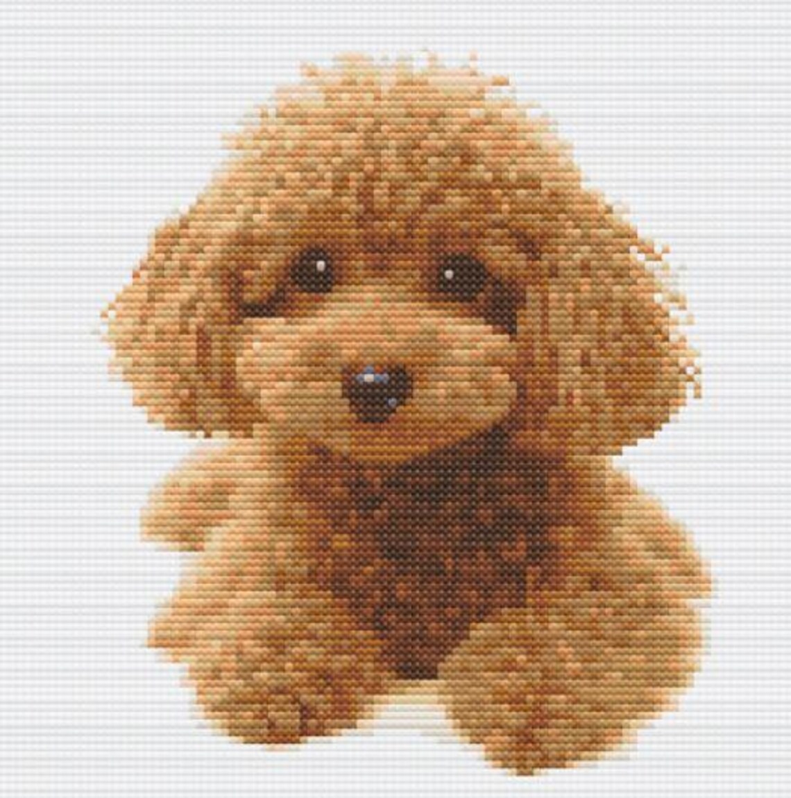 Toy Poodle Cross Stitch PDF Embroidery Pattern - Etsy