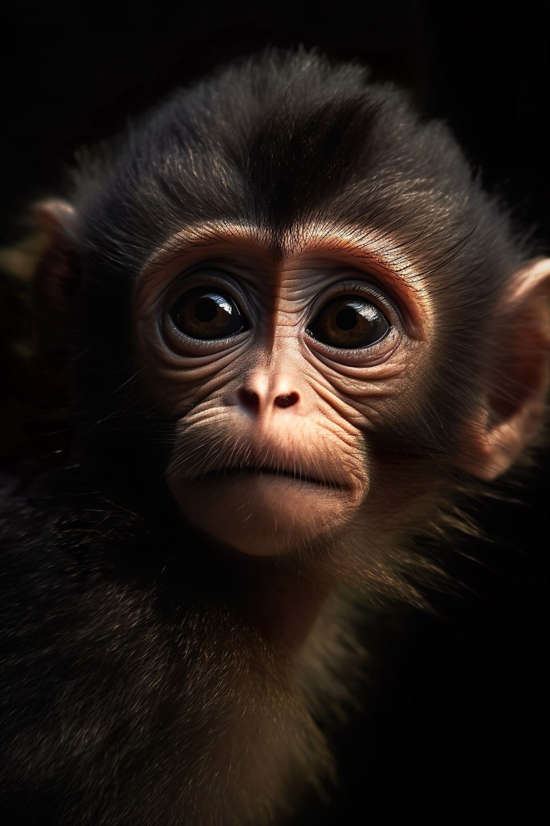 Monkey Closeup Wildlife Photo Digital Download Print - Etsy