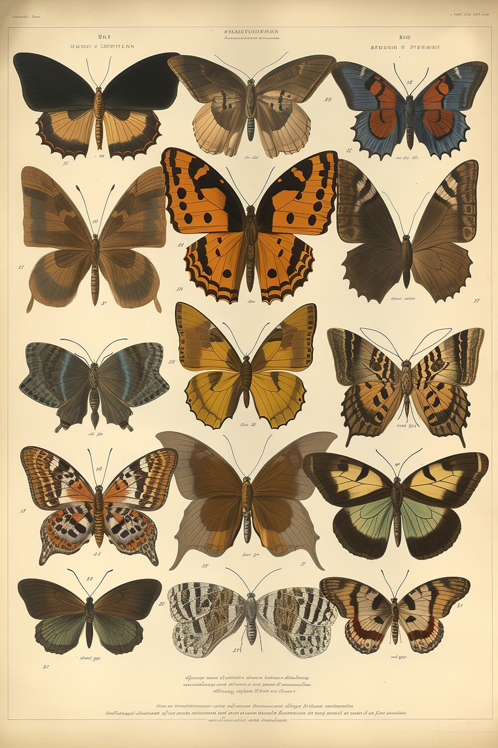 Butterfly Scientific Illustration