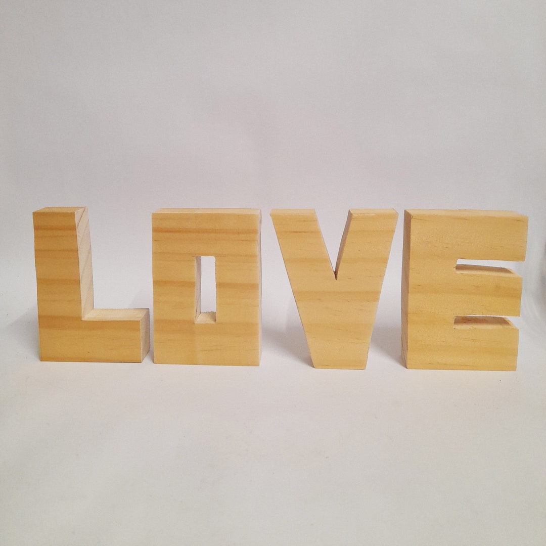 Handmade Wooden Letters 9cm Tall - Etsy