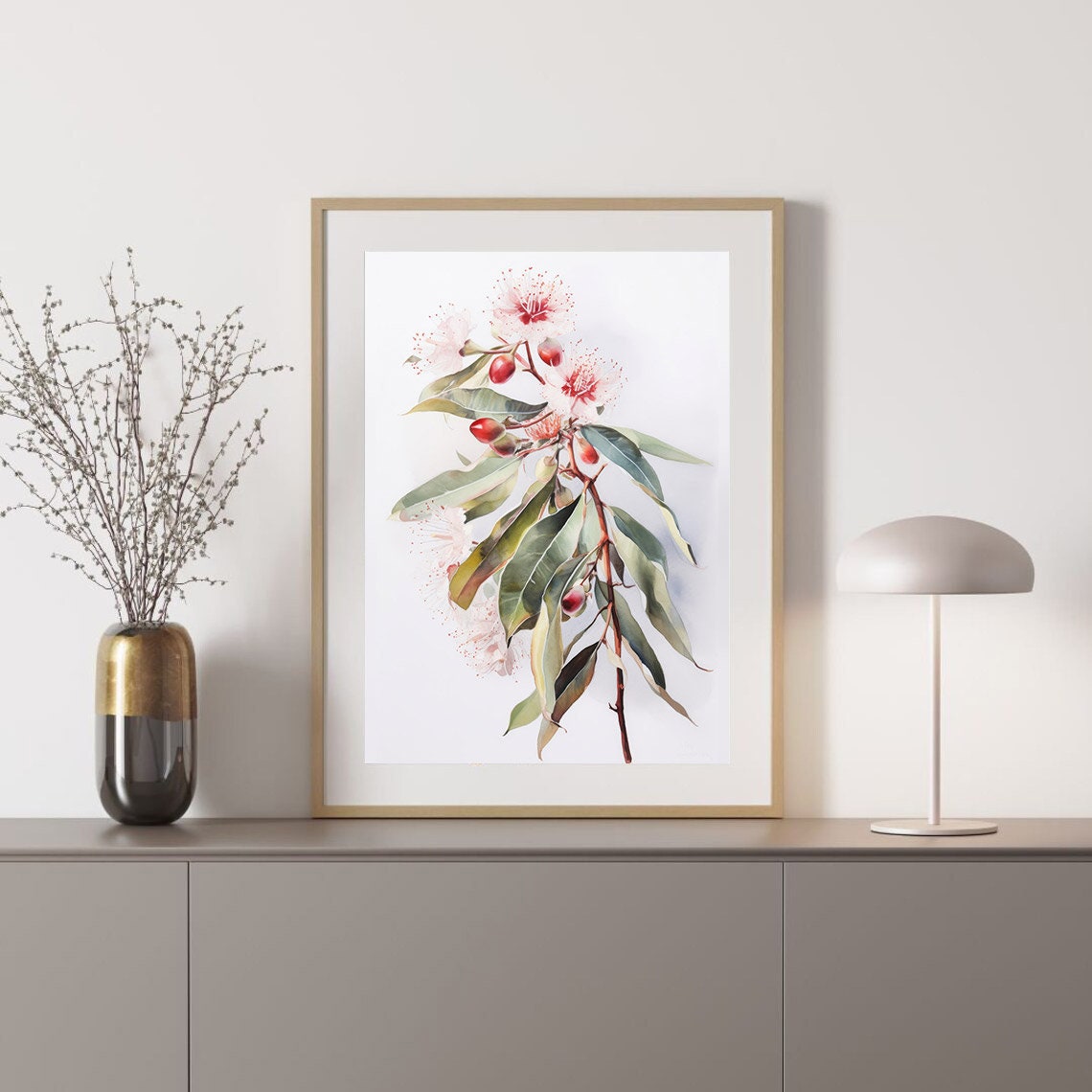 Australian Gum Blossom 5 Native Tree Flower Watercolour Painting ...