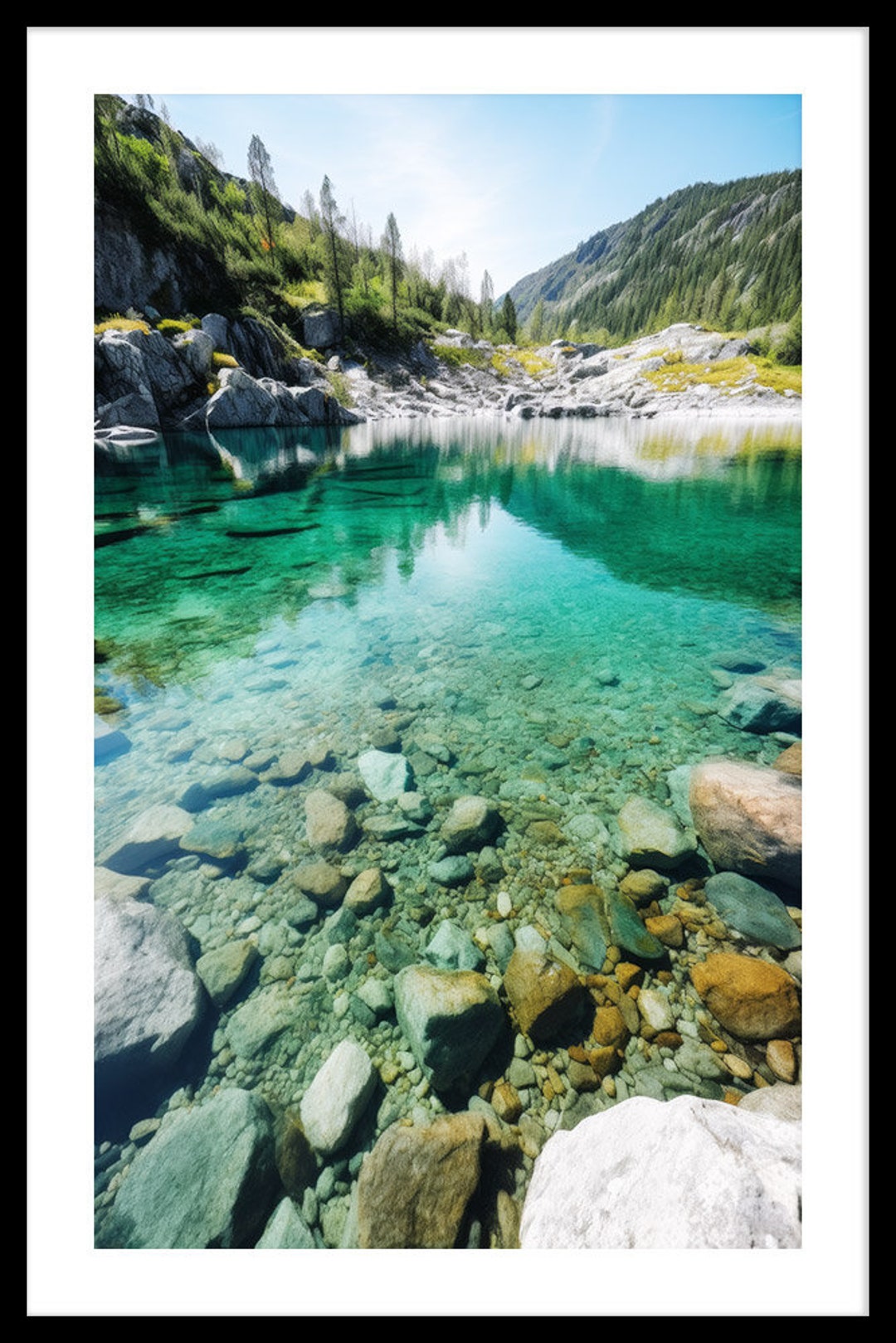Klare Alpensee Fotofotografie Digital Download Print - Etsy.de