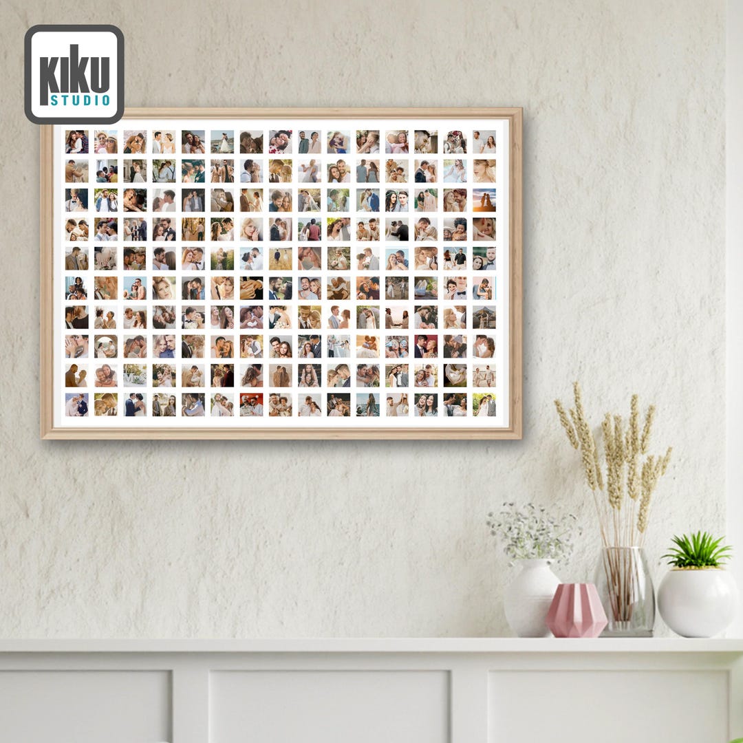 150 Large Photo Collage : Landscape Minimalist Grid - Editable Canva ...