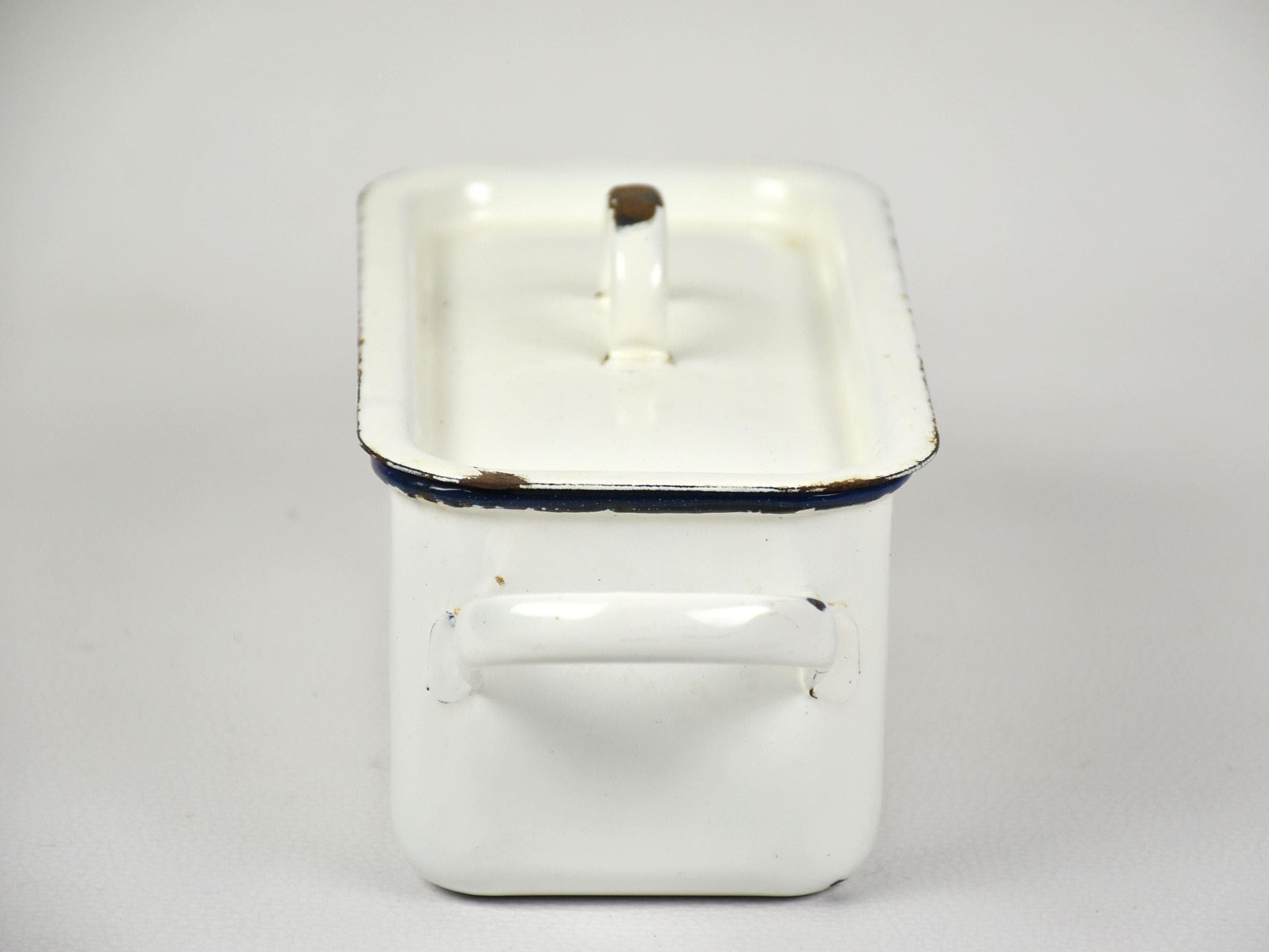 French Enamelware Sterilizer Box – Vintage Apothecary Medical Decor ...