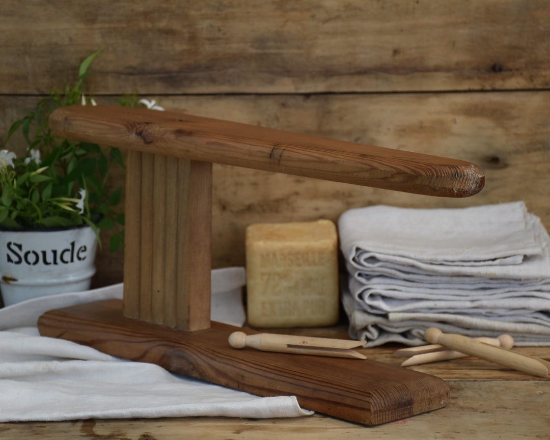 Antique French Sleeve Ironing Board - Wooden Pressing Accessory ...