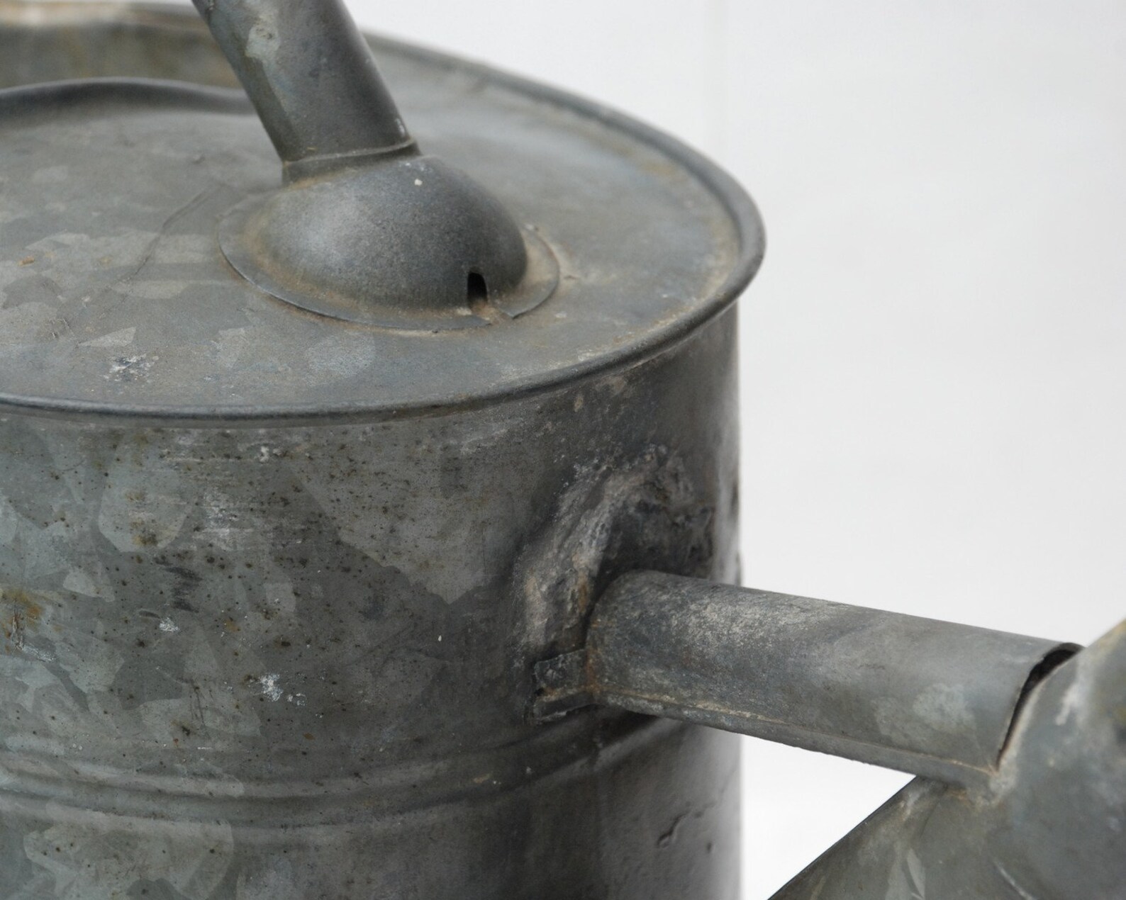 Vintage Galvanized Watering Can : Rustic Farmhouse Garden Decor - Etsy