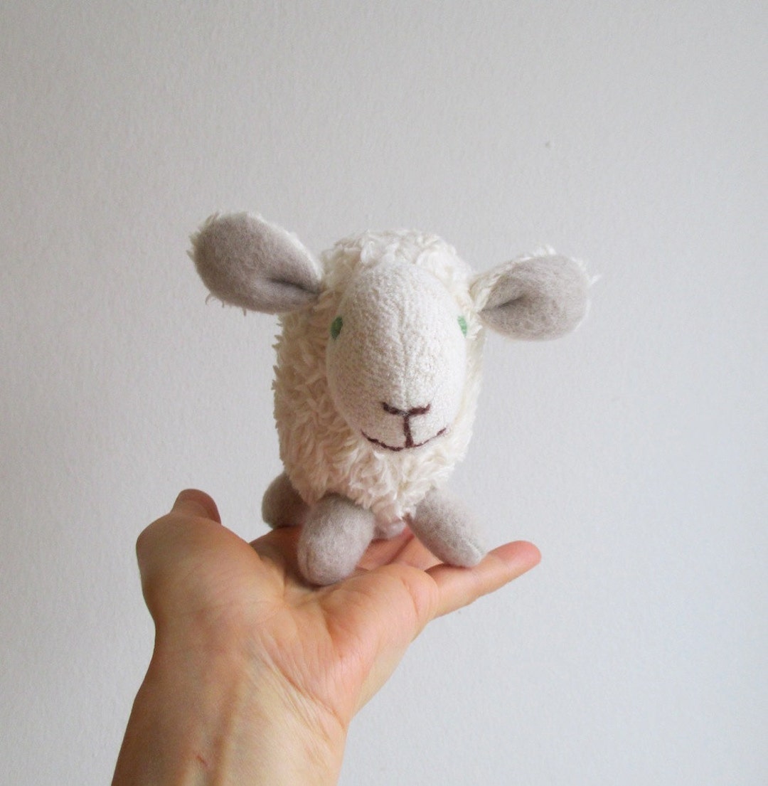 Small Lamb Toy, Organic Toy Lamb, Organic Plush Lamb, Small Stuffed ...