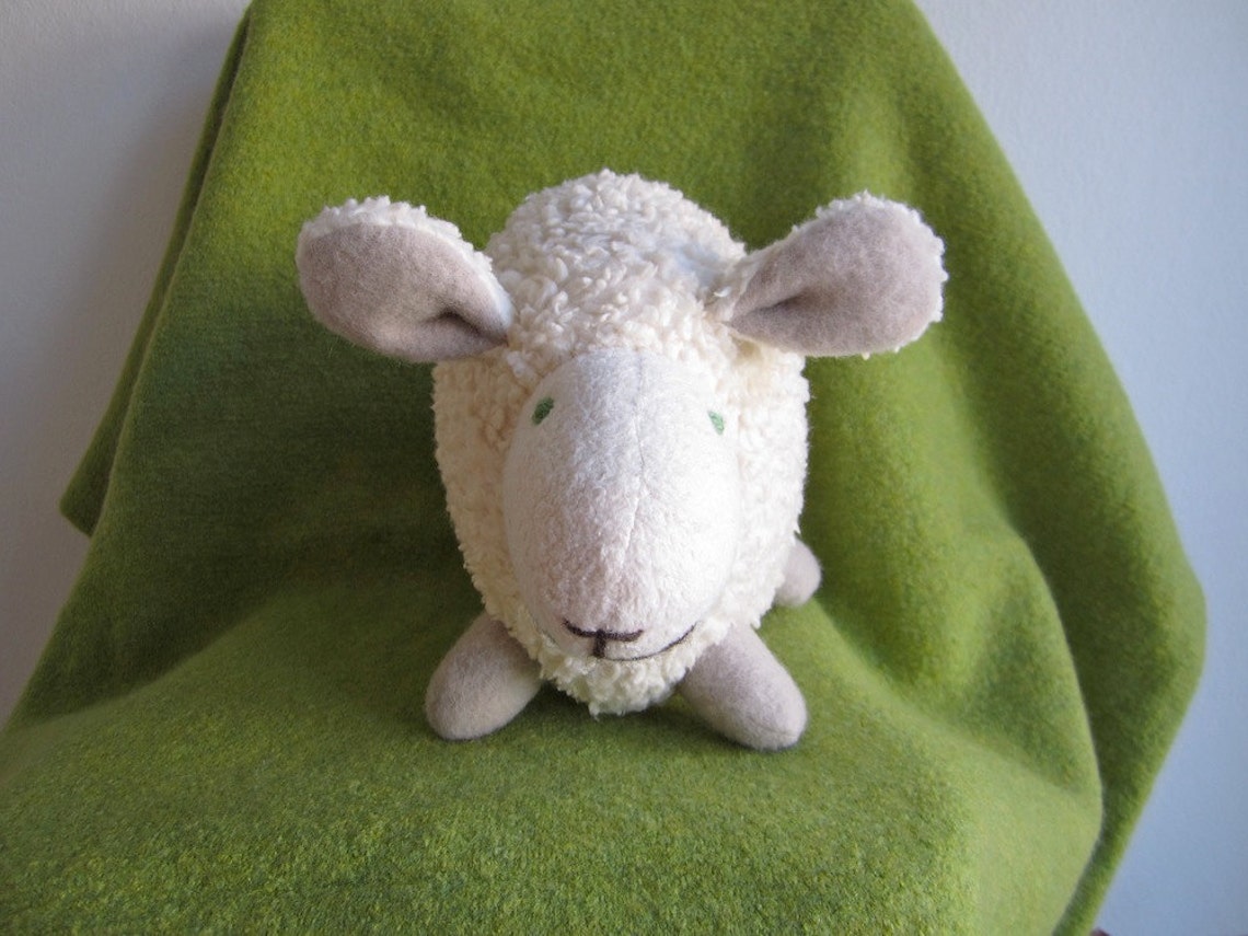 Sheep Lamb Organic Soft Cuddly White Plushie Baby - Etsy