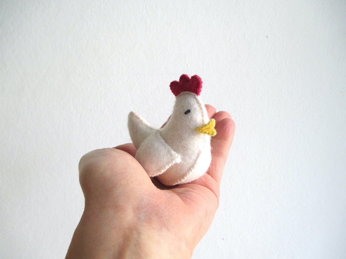 Felt Chicken PDF Chicken Sewing Pattern Felt Chicken | Etsy