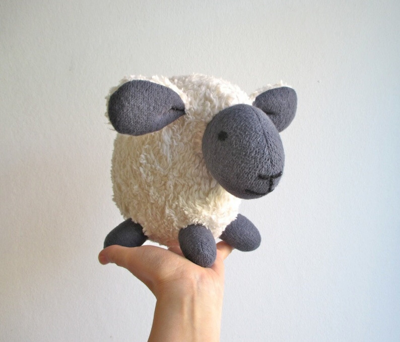 Organic Sheep Toy, Lamb, Organic, Soft, Animal, White, Grey, Plushie ...