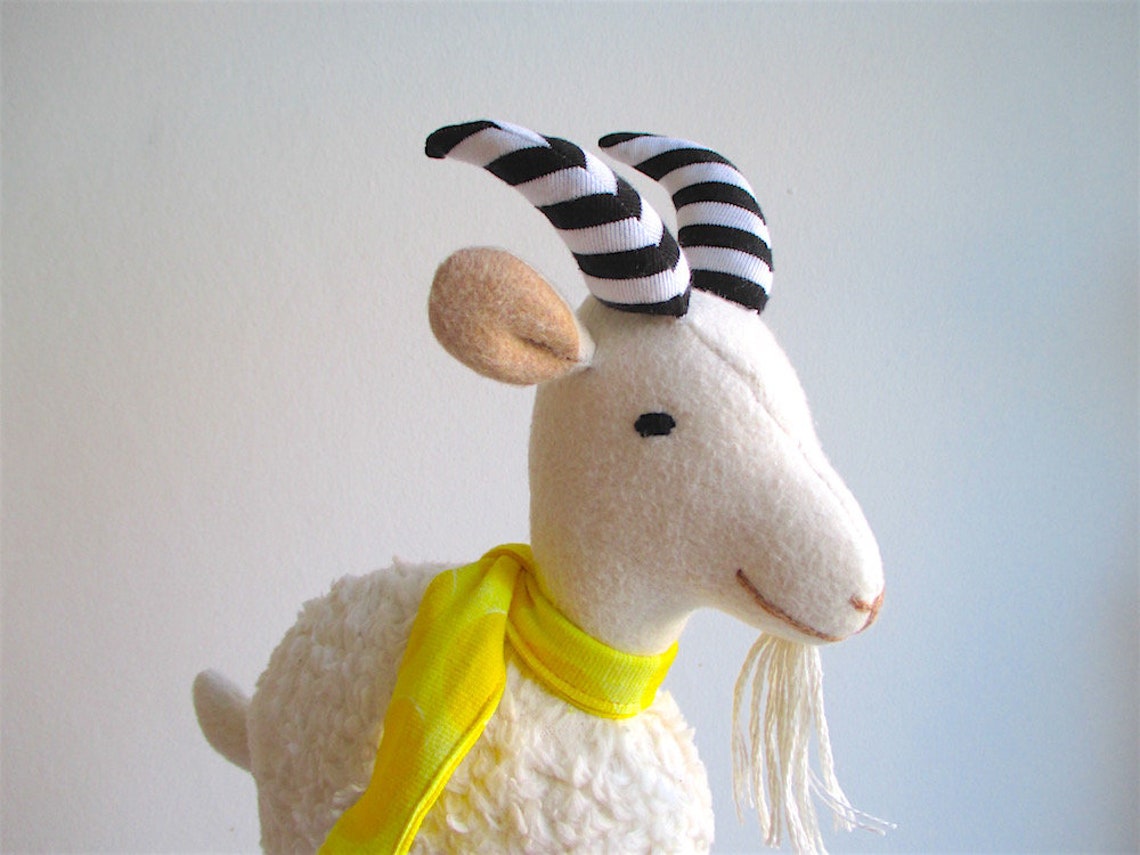 Organic Plush Goat, Organic Stuffed Goat, Organic Goat Toy, Soft Toy ...