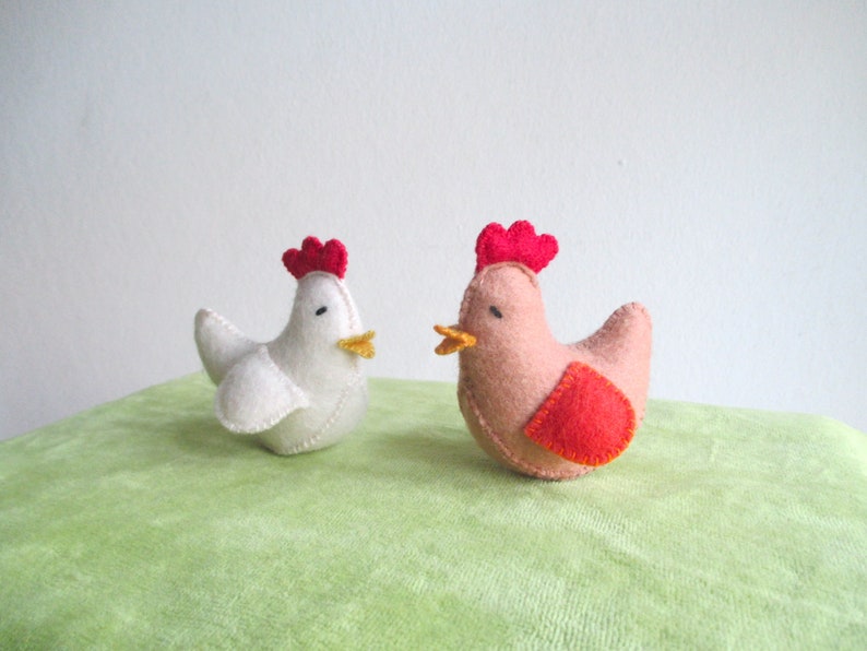 Felt Chicken PDF, Chicken Sewing Pattern, Felt Chicken Tutorial, DIY ...